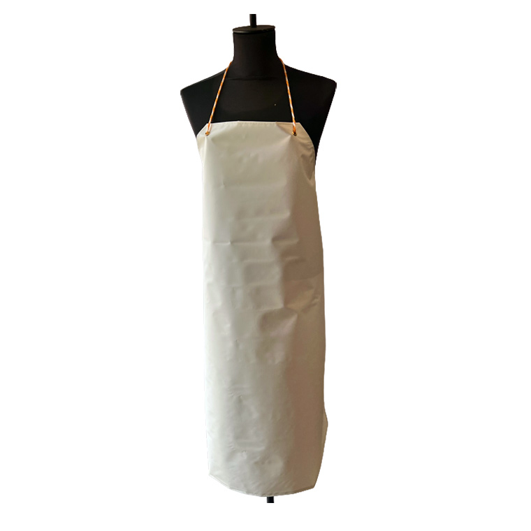 White H.D. PVC nylon apron with eyelets - Personal protective clothing ...